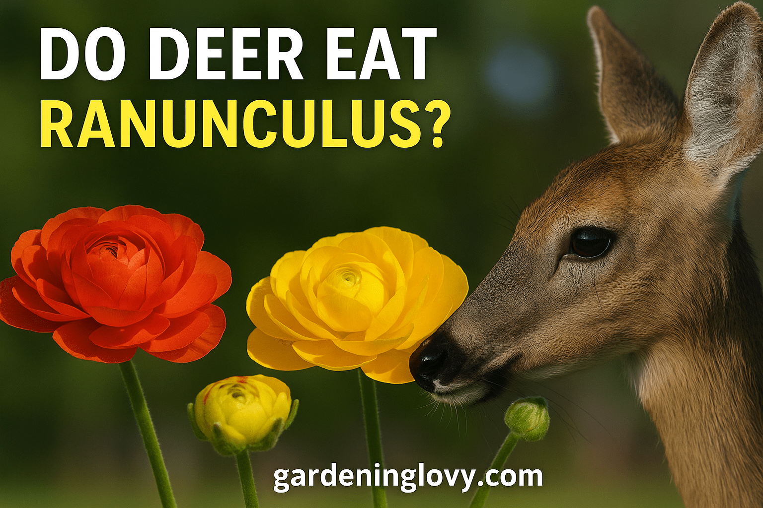 Do Deer Eat Ranunculus